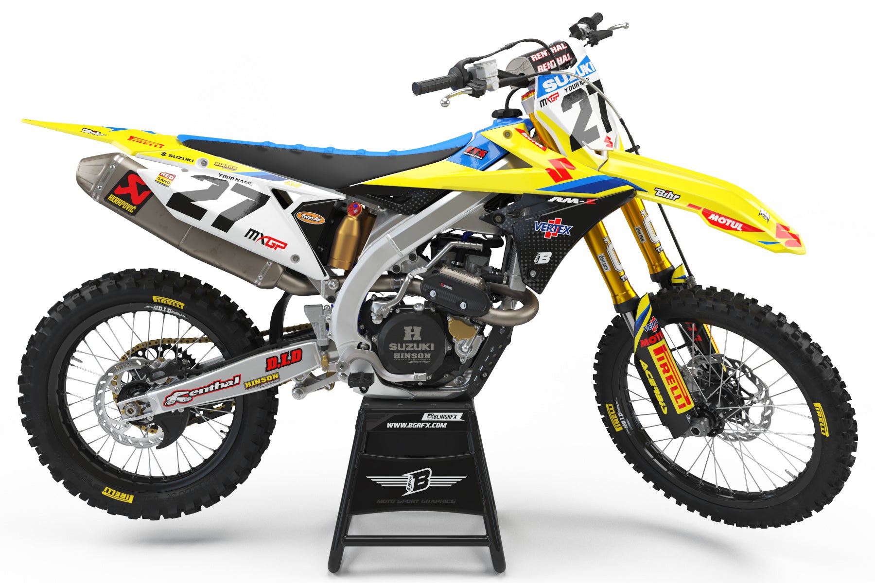 Custom Graphics for Suzuki Motocross – bling graphix