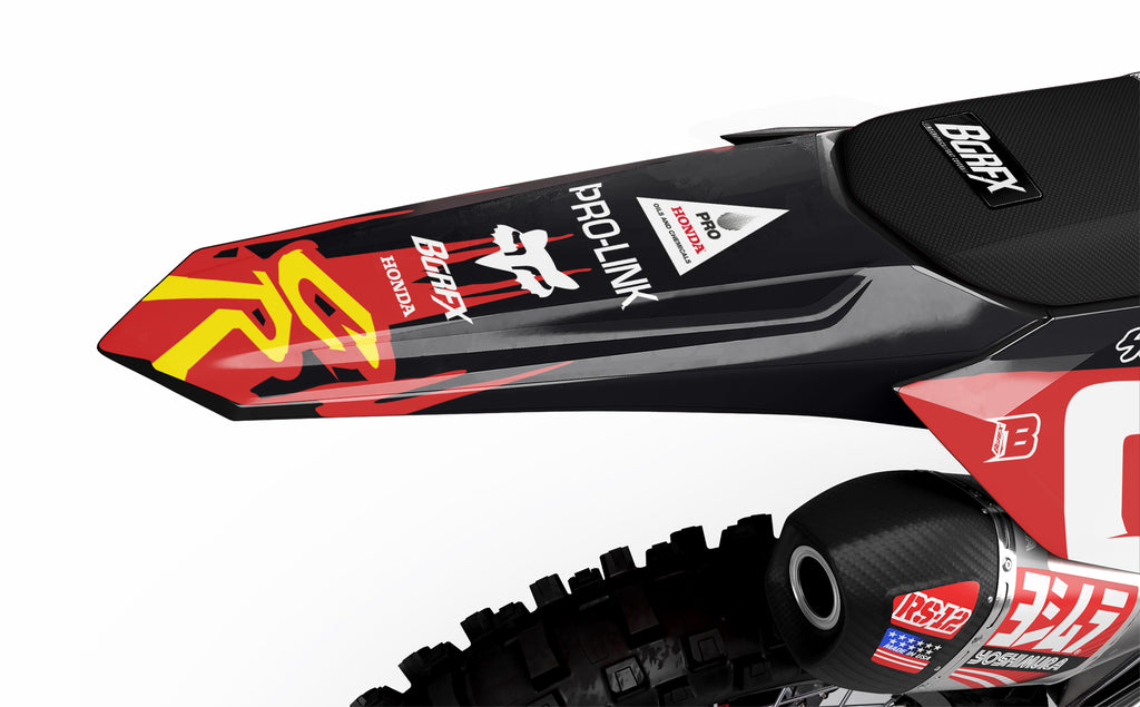 HONDA GRAPHICS KIT ''RETRO 95s BLACK'' DESIGN – bling graphix