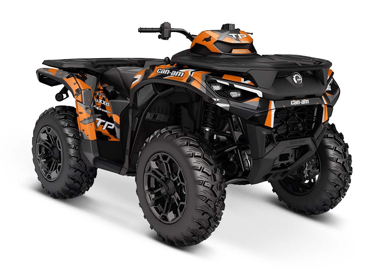 CAN-AM OUTLANDER G3 2025 FULL GRAPHICS KIT "CAMED ORANGE" DESIGN ...