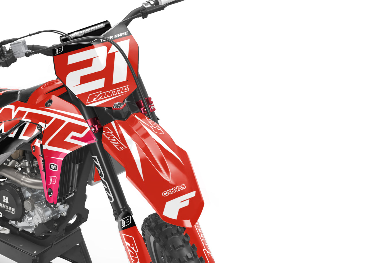 FANTIC FULL GRAPHICS KIT ''SPECIAL RED'' DESIGN – bling graphix