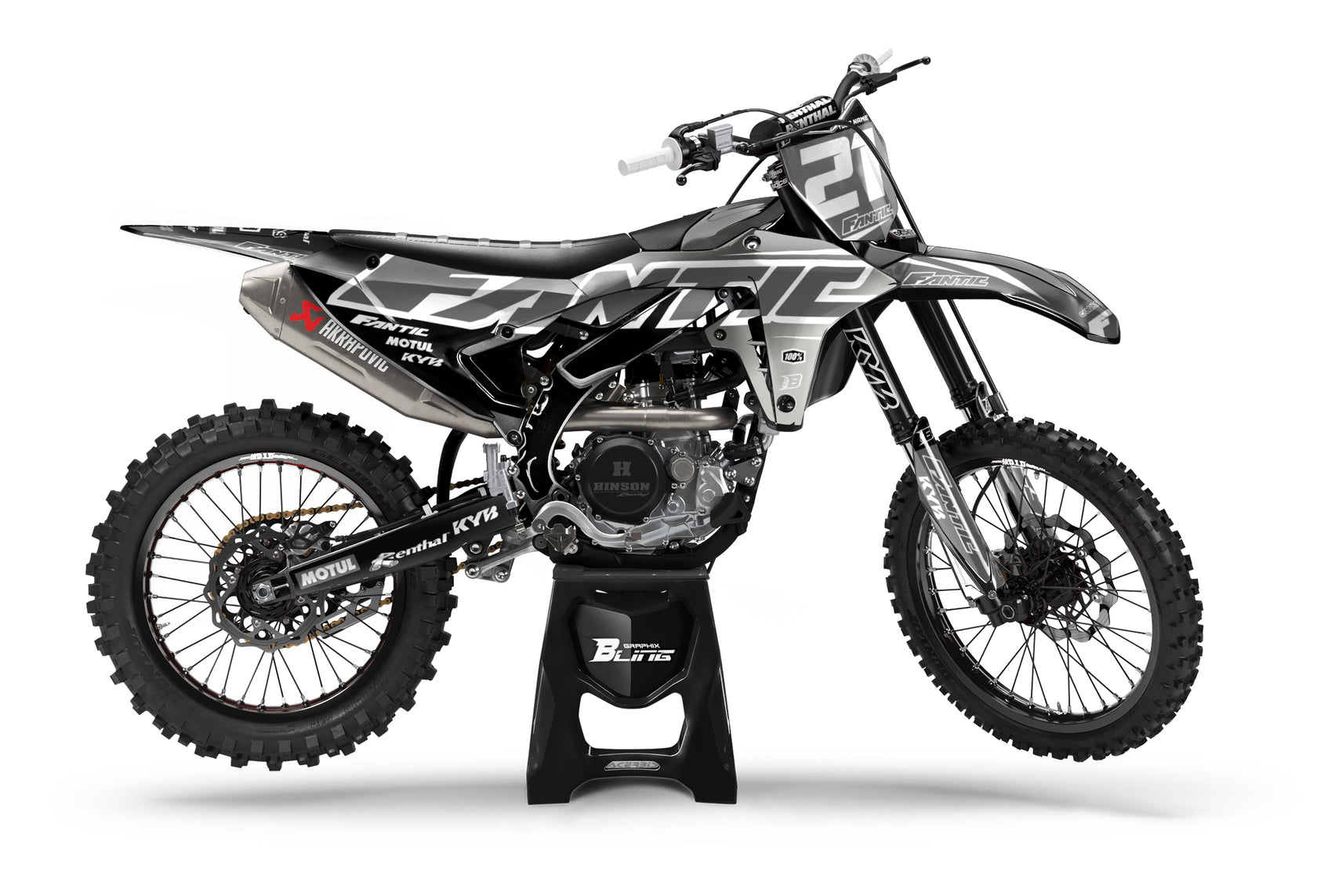 FANTIC FULL GRAPHICS KIT ''SPECIAL GREY'' DESIGN – bling graphix