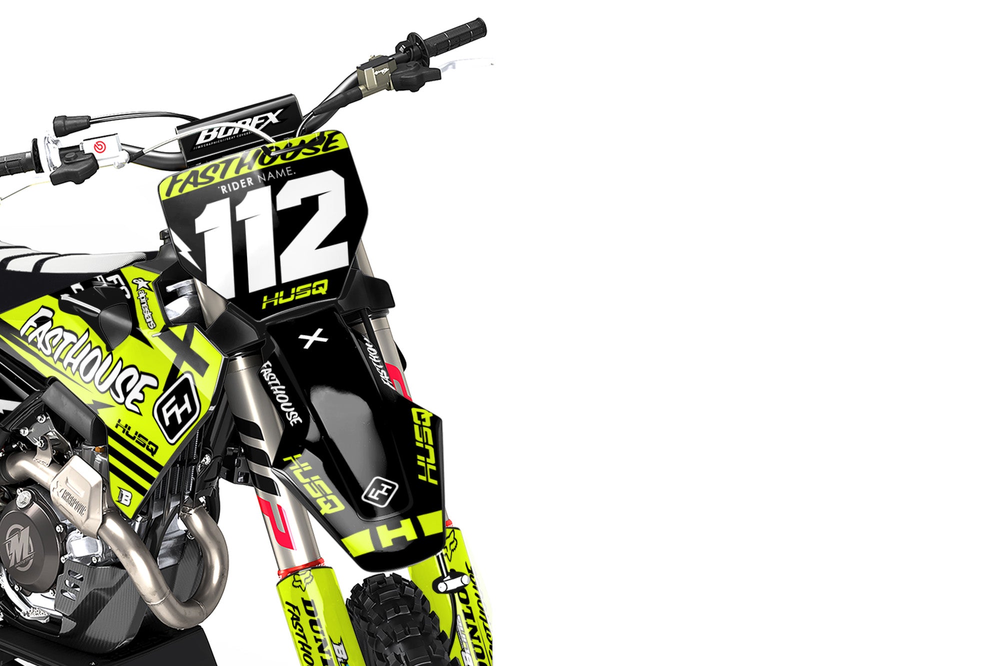 FULL GRAPHICS KIT FOR HUSQVARNA ''FINISH FLUO'' DESIGN – bling graphix