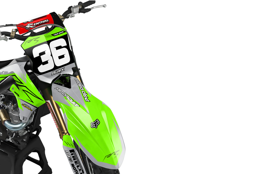 GRAPHICS KIT FOR KAWASAKI ''PRIME GREY'' DESIGN – bling graphix