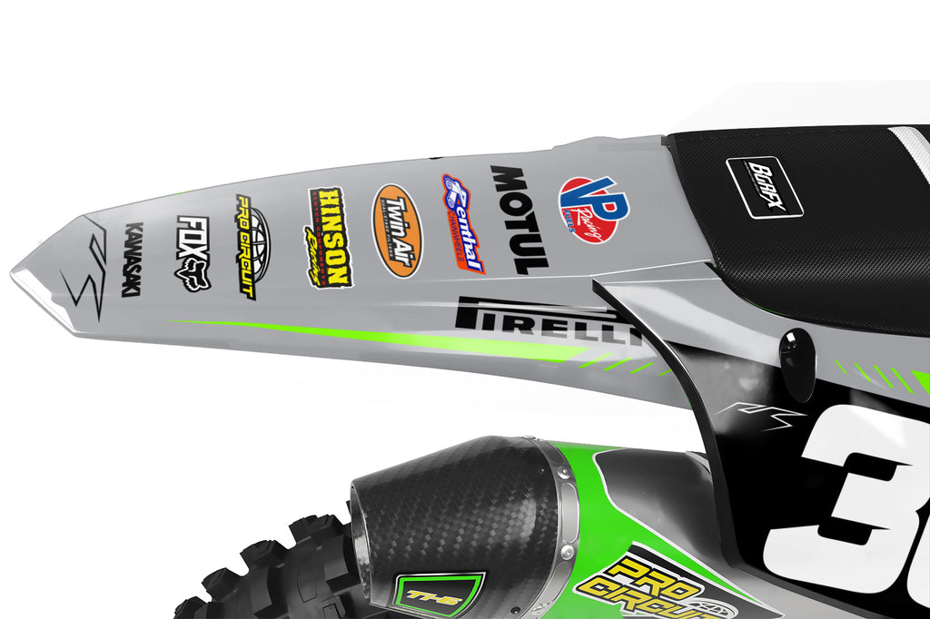 GRAPHICS KIT FOR KAWASAKI ''PRIME GREY'' DESIGN – bling graphix