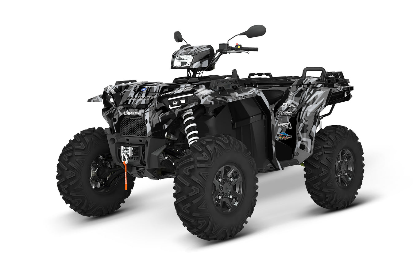 POLARIS SPORTSMAN XP 850-1000 FULL GRAPHICS KIT "TRANCED GREY" DESIGN ...