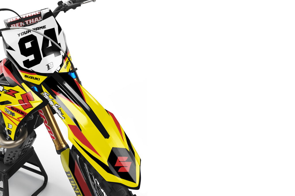 SUZUKI GRAPHICS KIT ''PRIME RED'' DESIGN – bling graphix