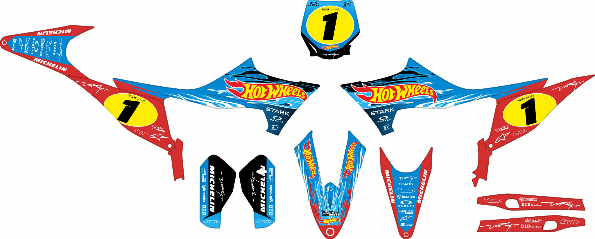 STARK VARG FULL GRAPHICS KIT ''HOTWHEELS'' DESIGN – bling graphix