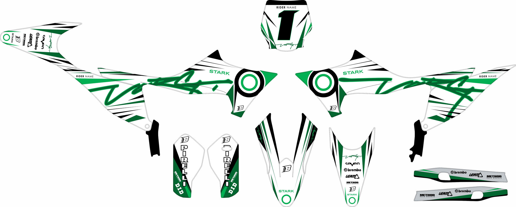 STARK VARG FULL GRAPHICS KIT ''STRIPED WHITE'' DESIGN – bling graphix
