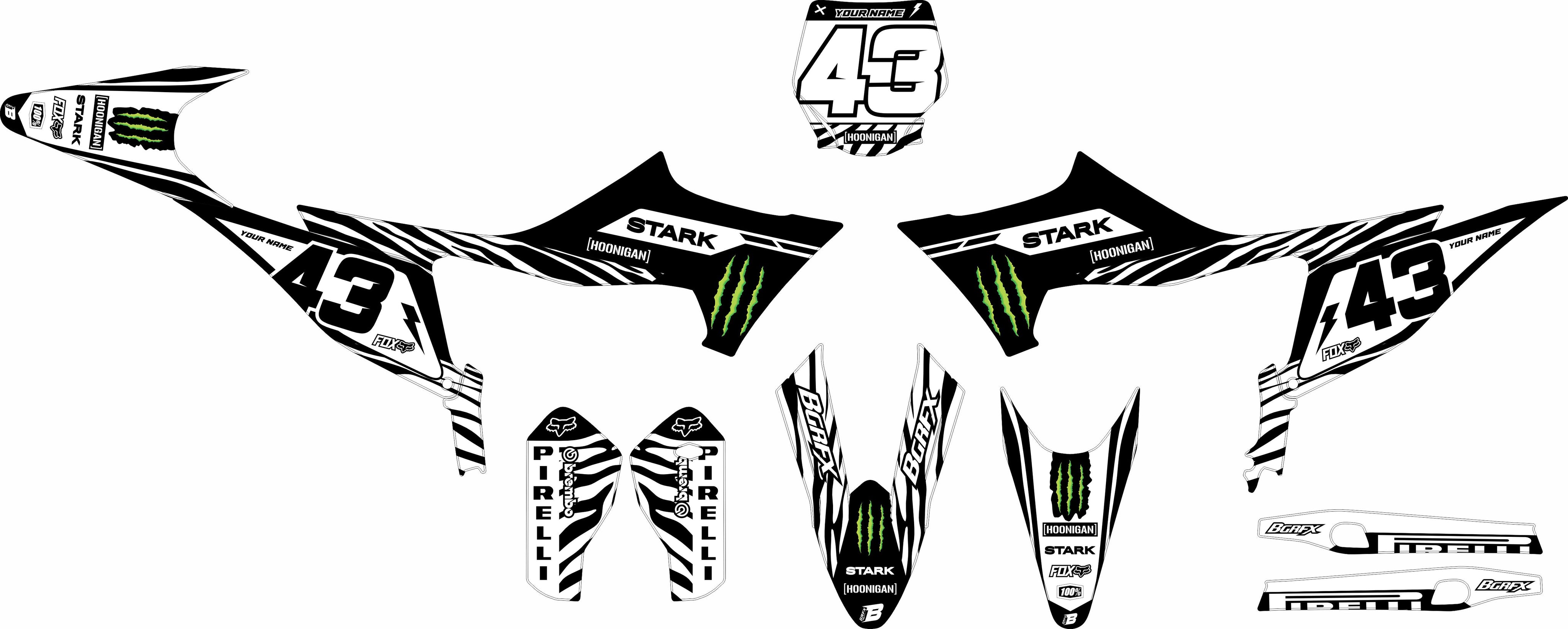 STARK VARG FULL GRAPHICS KIT ''HOONIGAN BLACK'' DESIGN – bling graphix