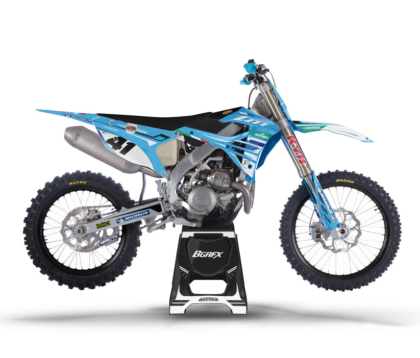TM RACING FULL GRAPHICS KIT ''BASIC BLUE'' DESIGN – bling graphix