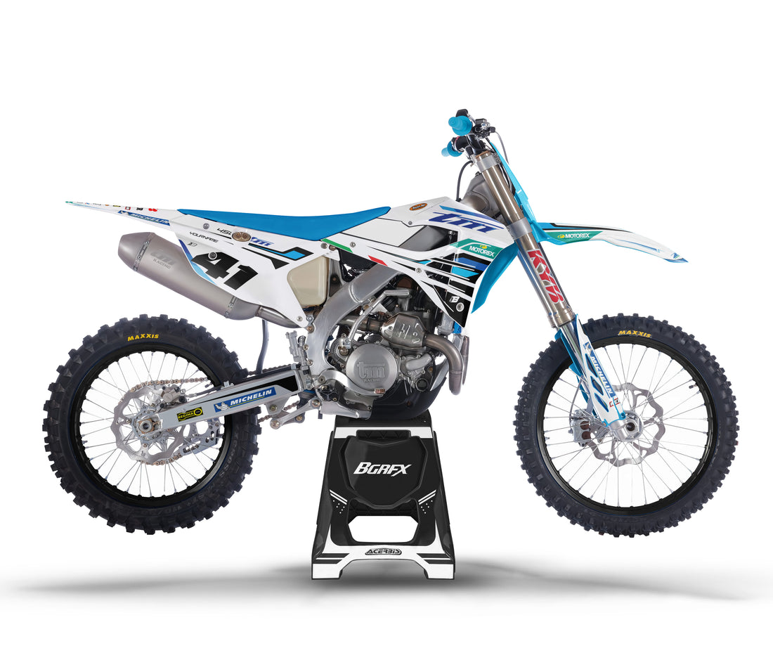 TM RACING FULL GRAPHICS KIT ''BASIC WHITE'' DESIGN – bling graphix