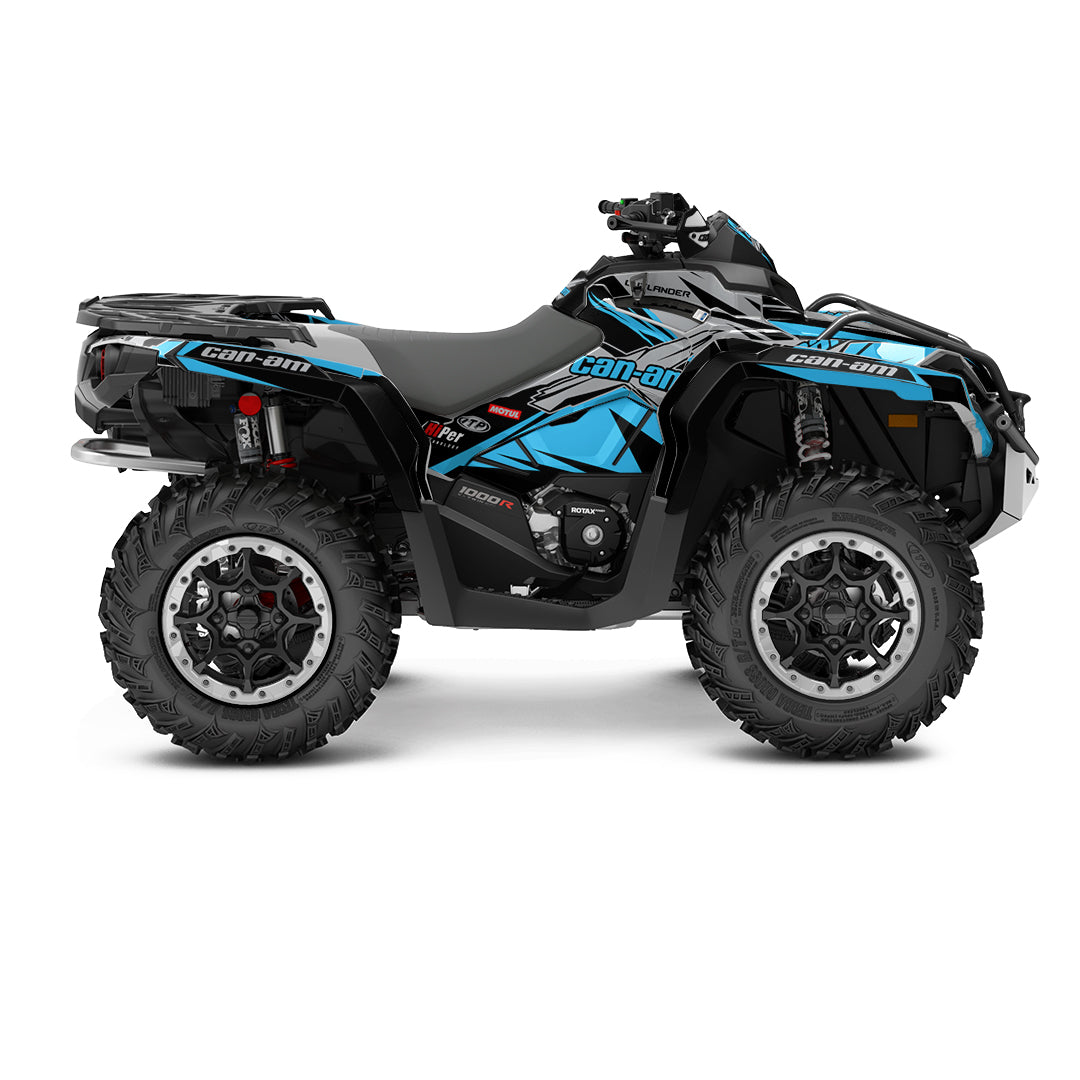CAN-AM OUTLANDER G2 FULL GRAPHICS KIT "ACTION BLUE" DESIGN – bling graphix
