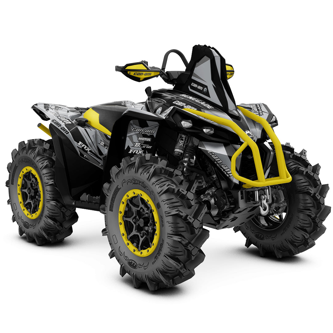 CAN-AM RENEGADE G1 G2 FULL GRAPHICS KIT "ATTACK GREY" DESIGN – bling ...