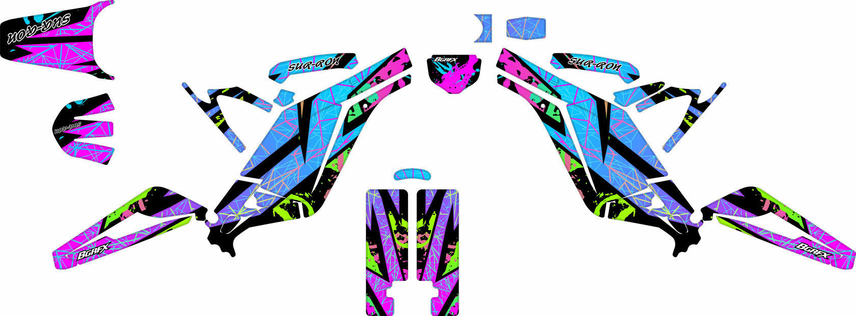 SURRON FULL GRAPHICS KIT ''CHAOS'' DESIGN – bling graphix