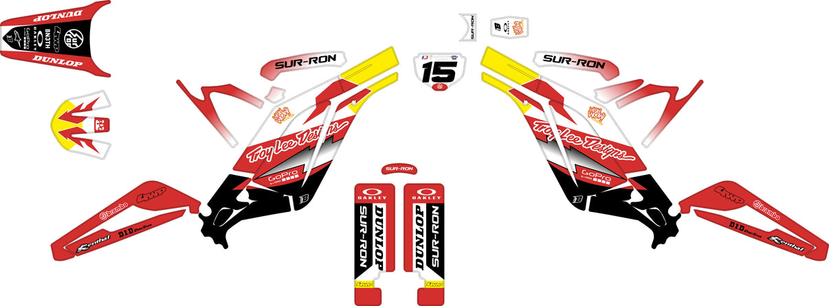 SURRON FULL GRAPHICS KIT ''FACTORED WHITE'' DESIGN – bling graphix