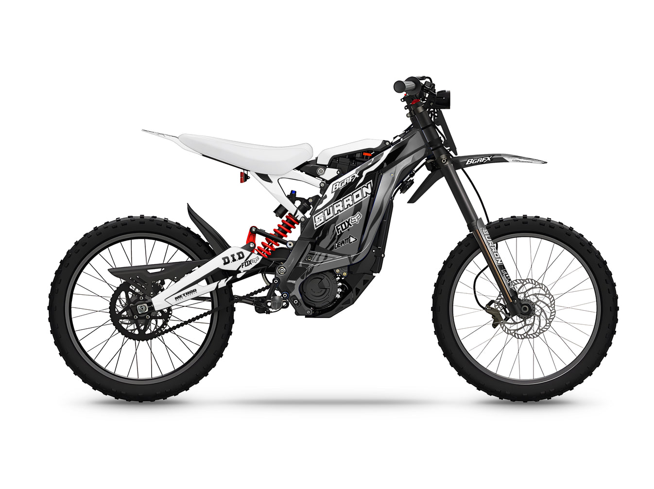 SURRON FULL GRAPHICS KIT ''SPLITED WHITE'' DESIGN – bling graphix