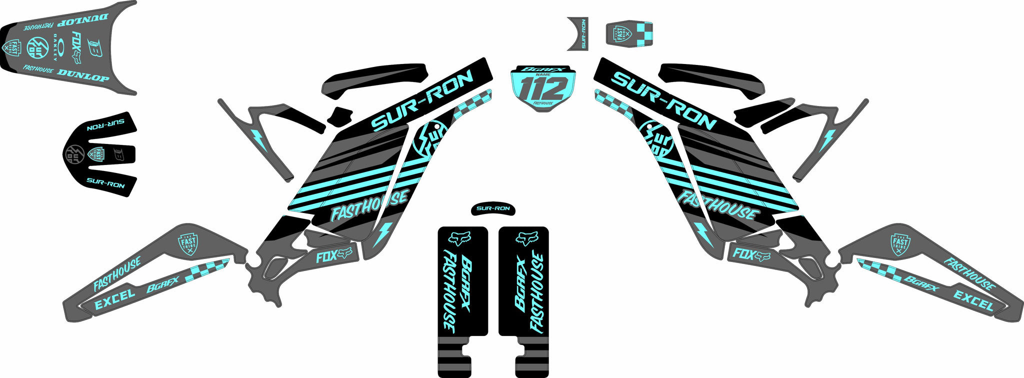 SURRON FULL GRAPHICS KIT ''FINISH ELECTRO'' DESIGN – bling graphix