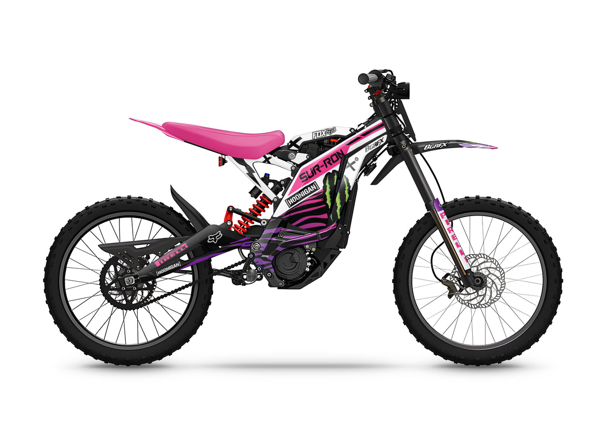 SURRON FULL GRAPHICS KIT ''HOONIGAN WHITE'' DESIGN – bling graphix