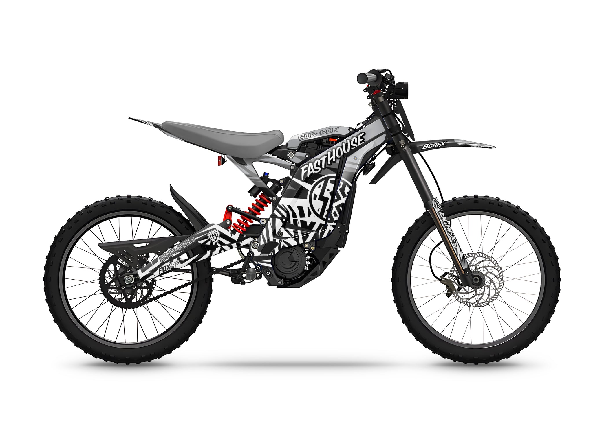 SURRON FULL GRAPHICS KIT ''PULSED GREY'' DESIGN – bling graphix