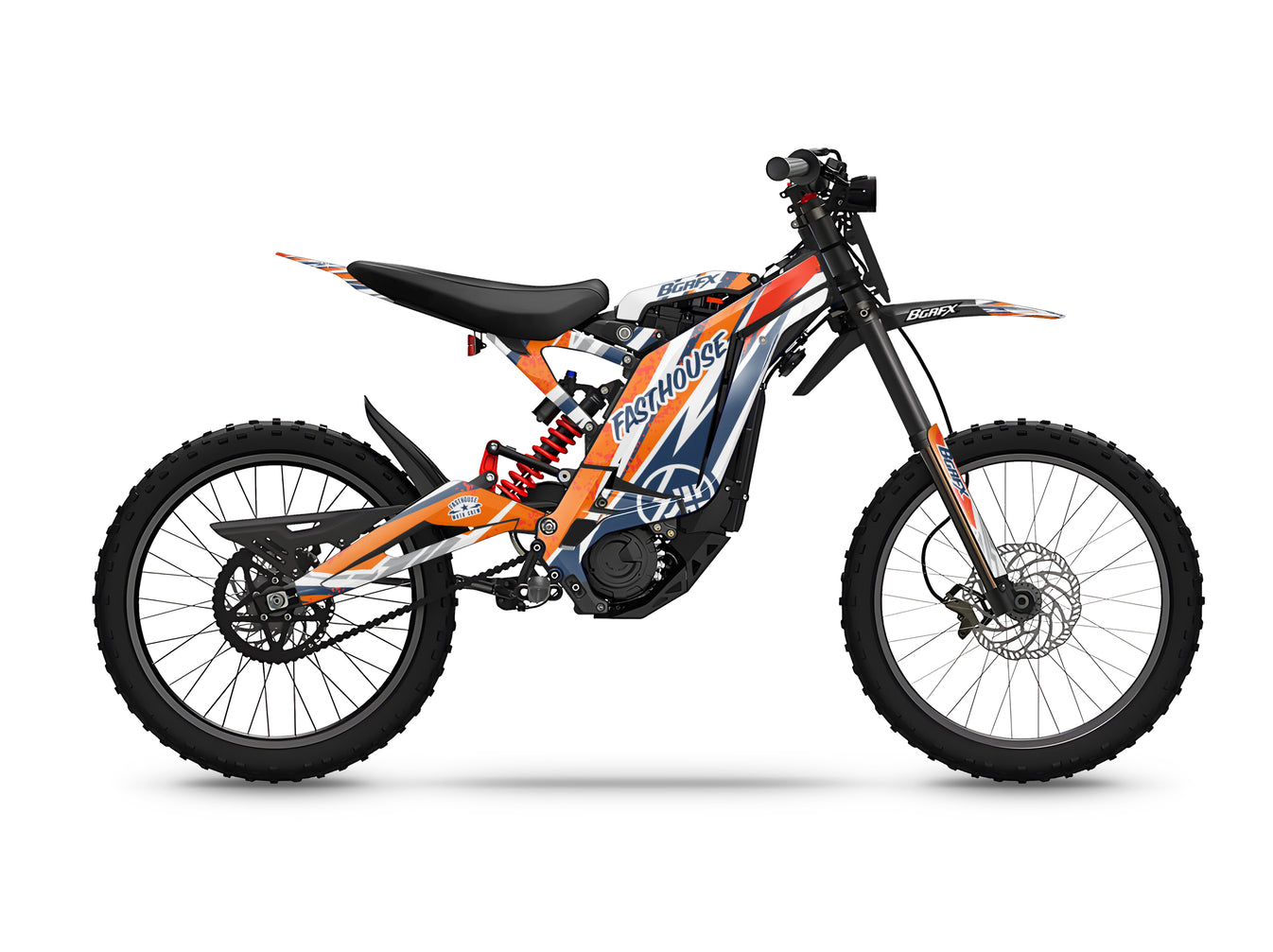 SURRON FULL GRAPHICS KIT ''SHRED ORANGE'' DESIGN – bling graphix