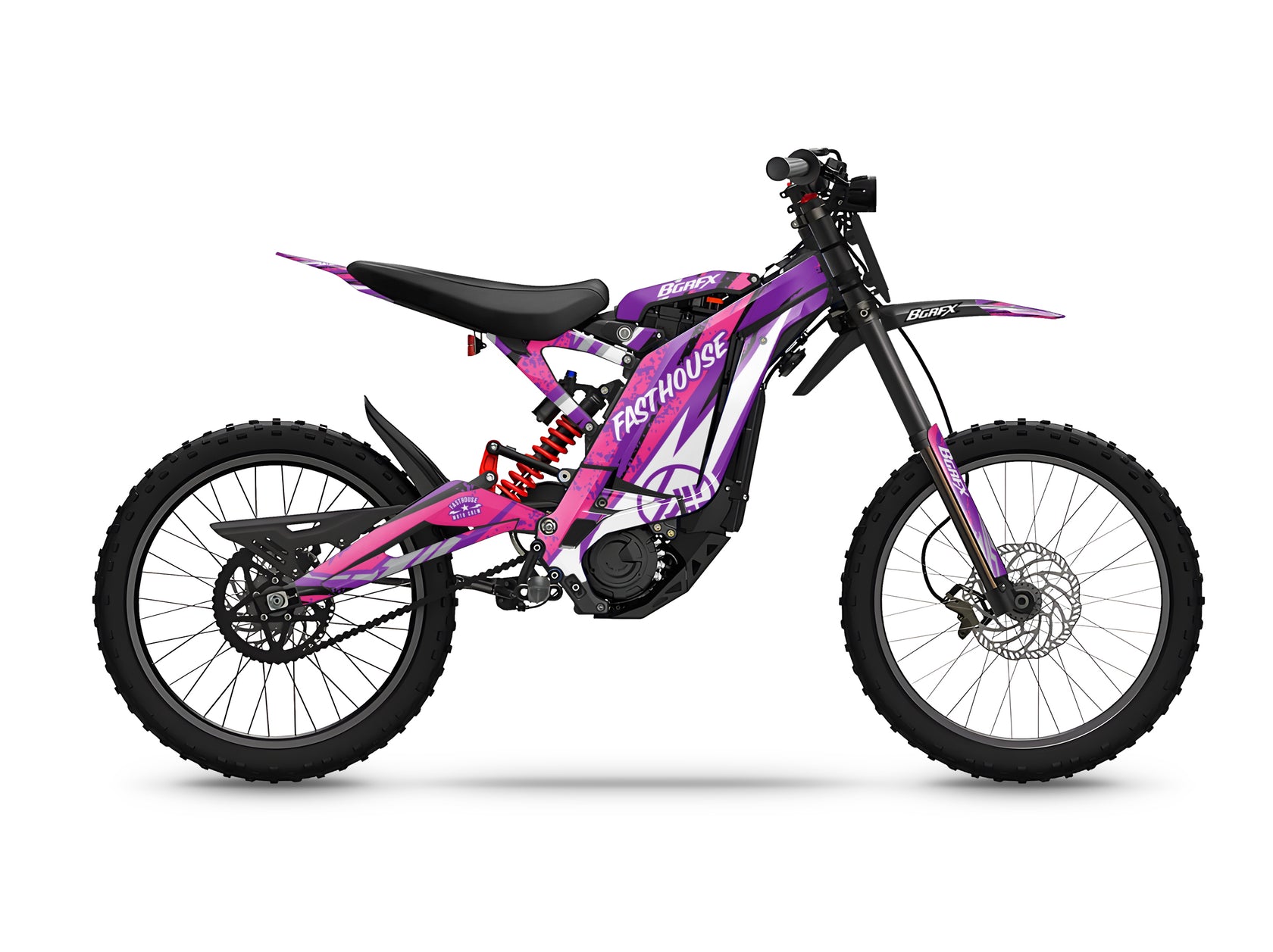 SURRON FULL GRAPHICS KIT ''SHRED PINK'' DESIGN – bling graphix