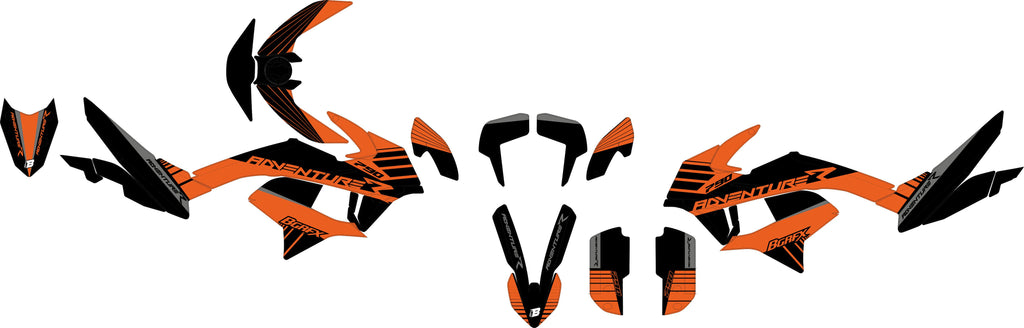 FULL GRAPHICS KIT FOR KTM ADVENTURE 790-890 2018-2022 ''DESERT'' DESIG ...