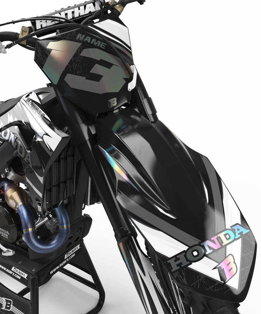 HONDA GRAPHICS KIT HOLOGRAMM ''BE DIFFERENT'' DESIGN – bling graphix