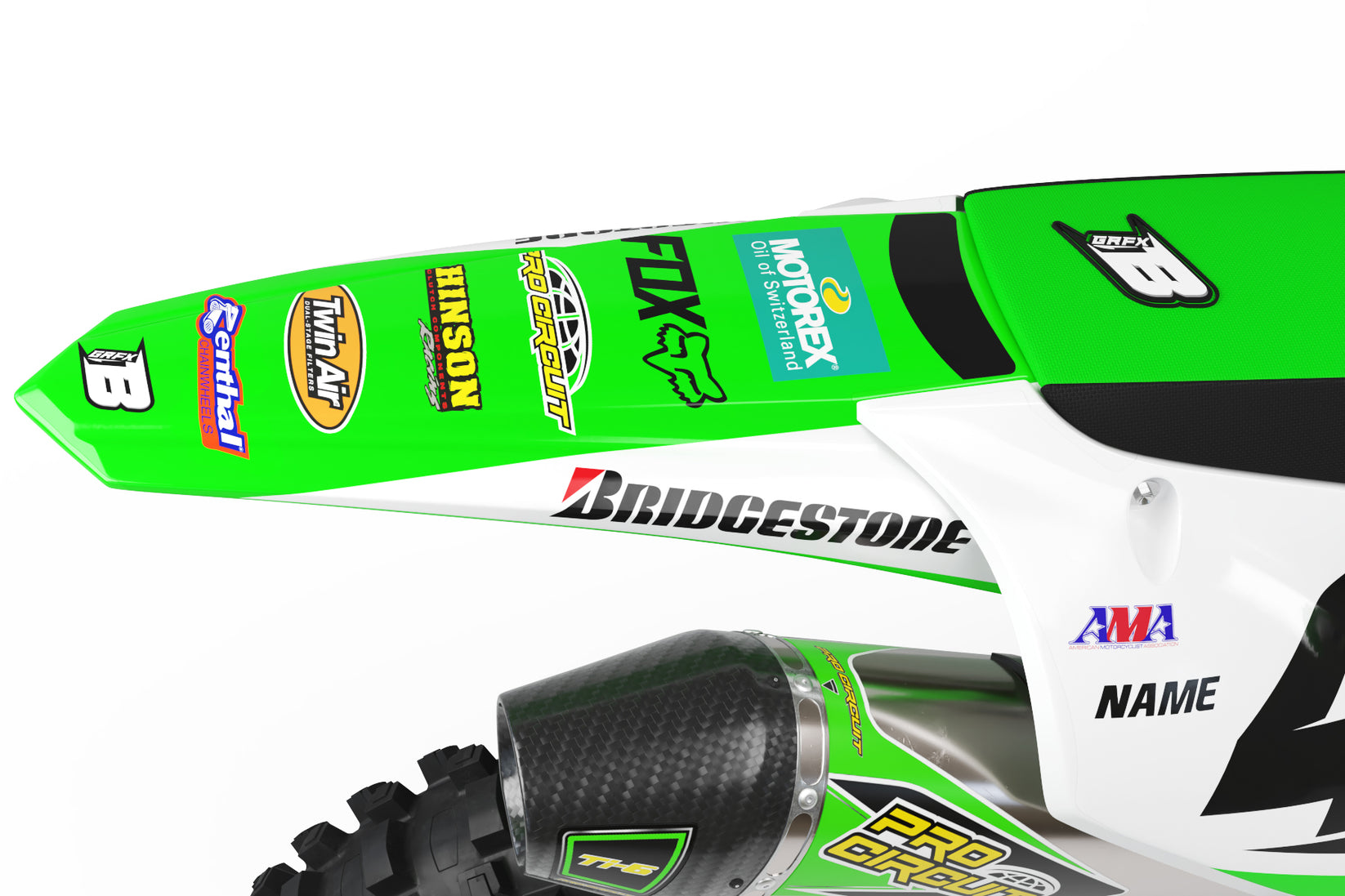 GRAPHICS KIT FOR KAWASAKI ''FUSION'' DESIGN – bling graphix