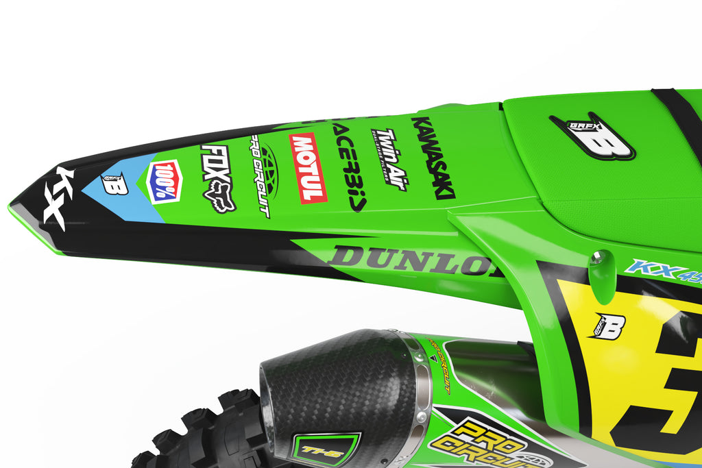 GRAPHICS KIT FOR KAWASAKI ''TRACKER'' DESIGN – bling graphix