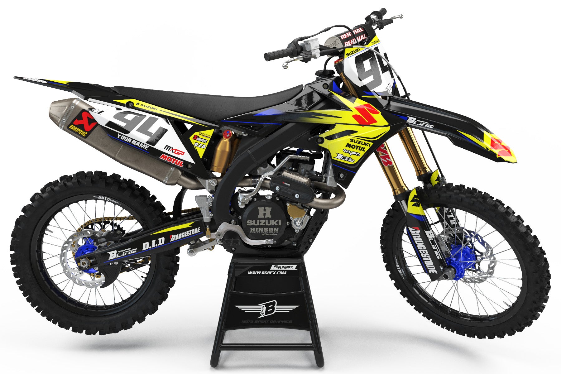 SUZUKI GRAPHICS KIT ''THUNDER'' DESIGN – bling graphix