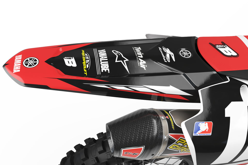 YAMAHA GRAPHICS KIT ''CURVED RED'' DESIGN – bling graphix