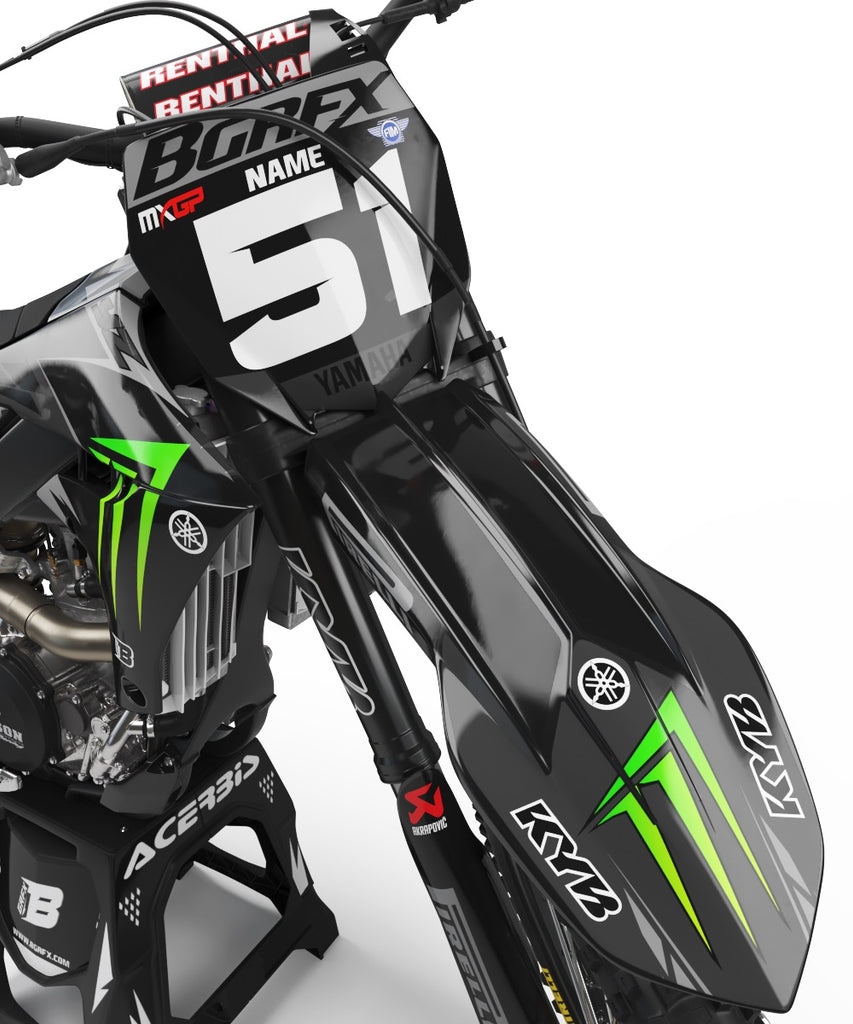 YAMAHA GRAPHICS KIT ''FACT BLACK'' DESIGN – bling graphix