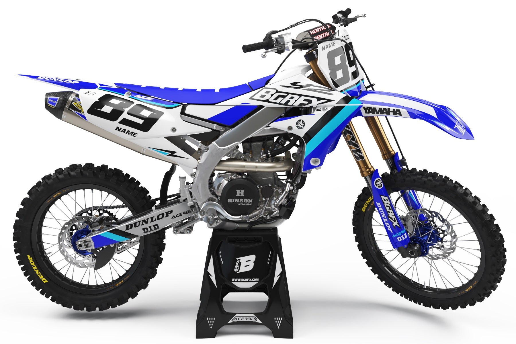YAMAHA GRAPHICS KIT ''WAVED WHITE'' DESIGN – bling graphix