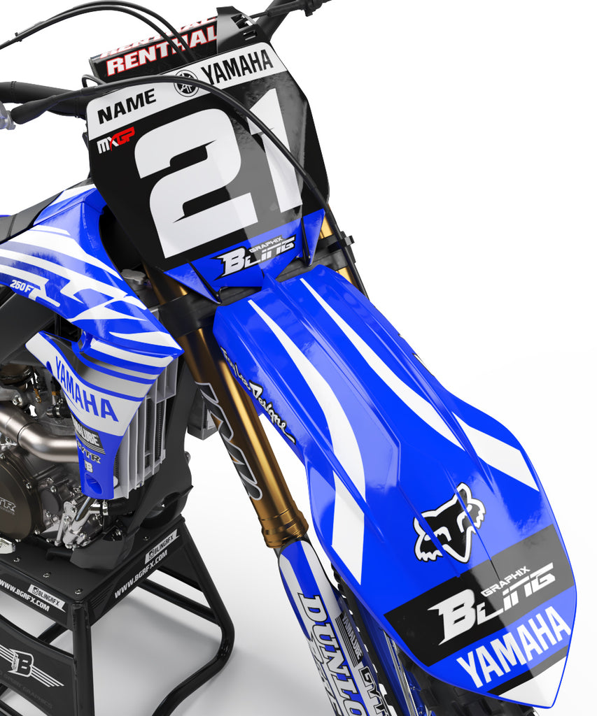 YAMAHA CHROME GRAPHICS KIT ''YZ RACING'' DESIGN – bling graphix