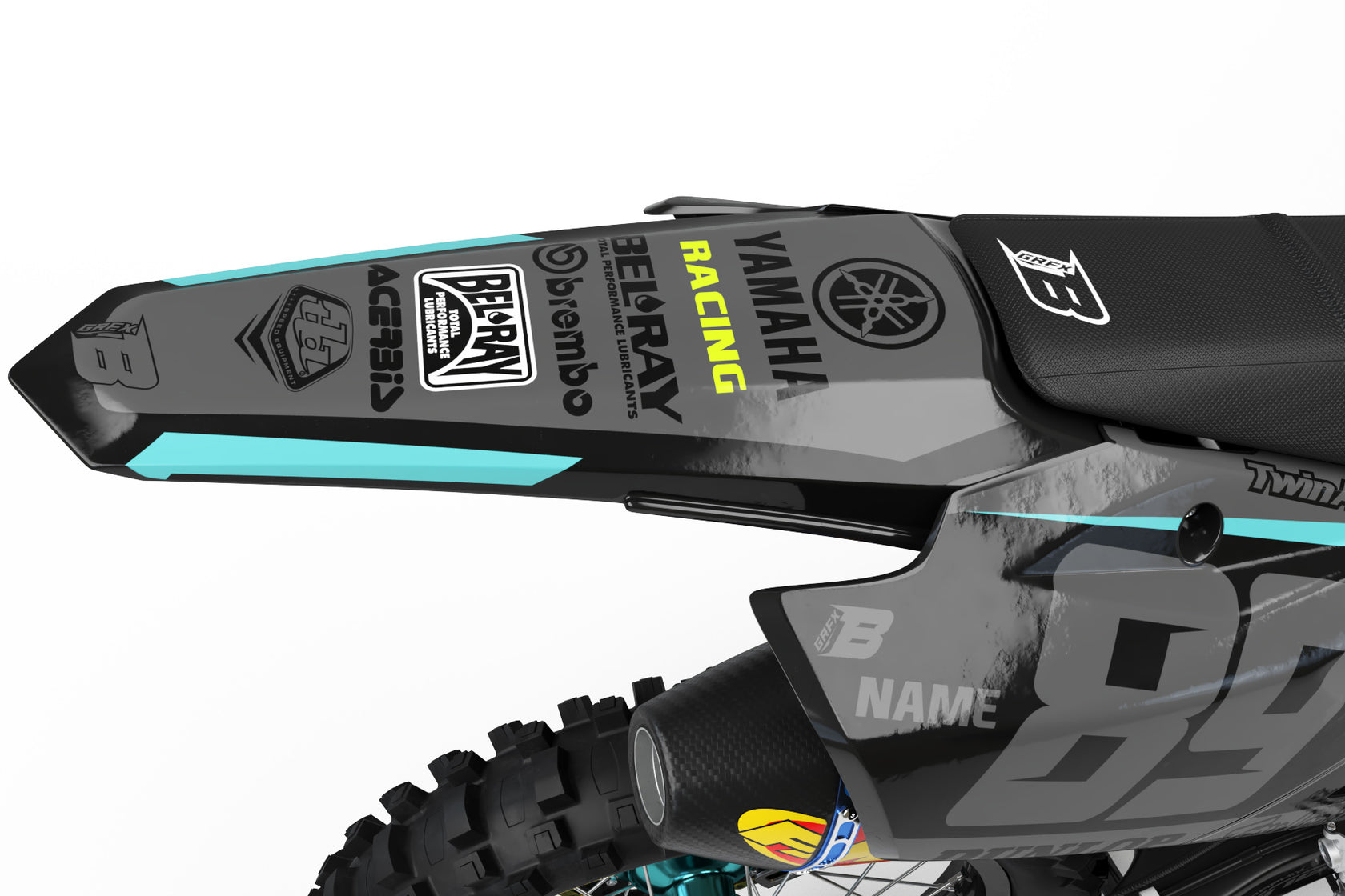 YAMAHA GRAPHICS KIT FLUO ''SHADOW'' DESIGN – bling graphix